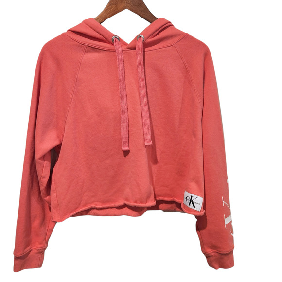 Calvin Klein Jeans Tops Calvin Klein Jeans Womens Pink Logo Crop
